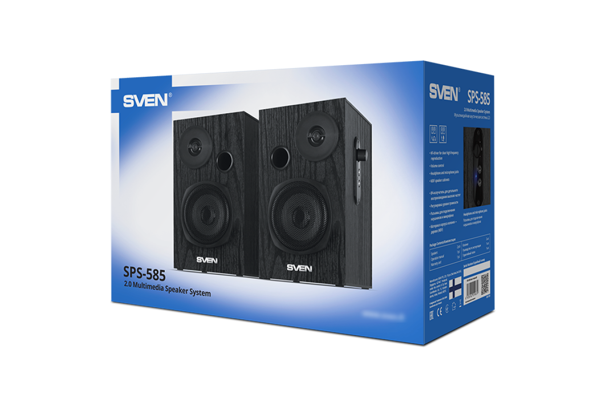 Колонки SVEN SPS-585 black придбати в магазині SVEN Shop, Акустична ...