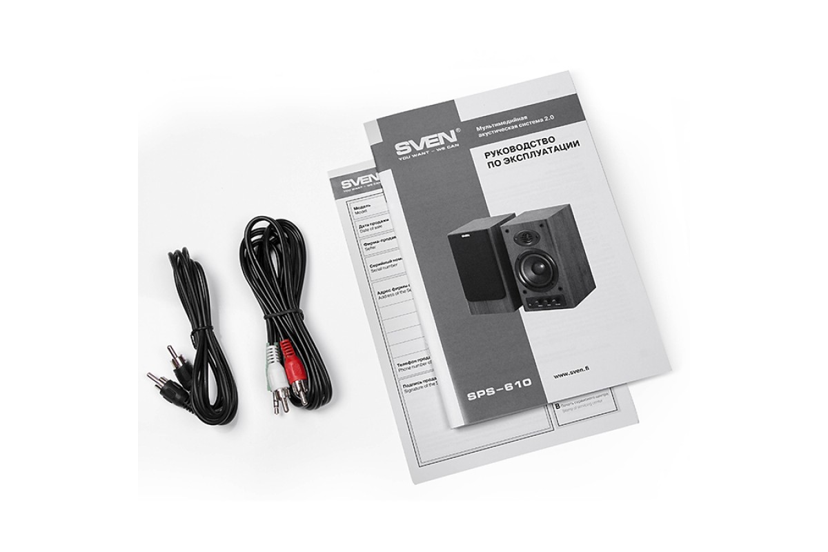 Колонки 2.0 SVEN SPS-610 орех купить в магазине SVEN Shop