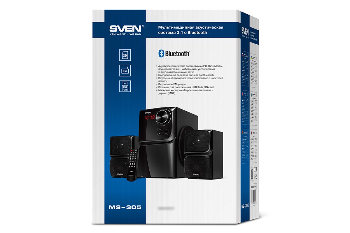 Колонки 2.1 SVEN MS-305 купить в магазине SVEN Shop