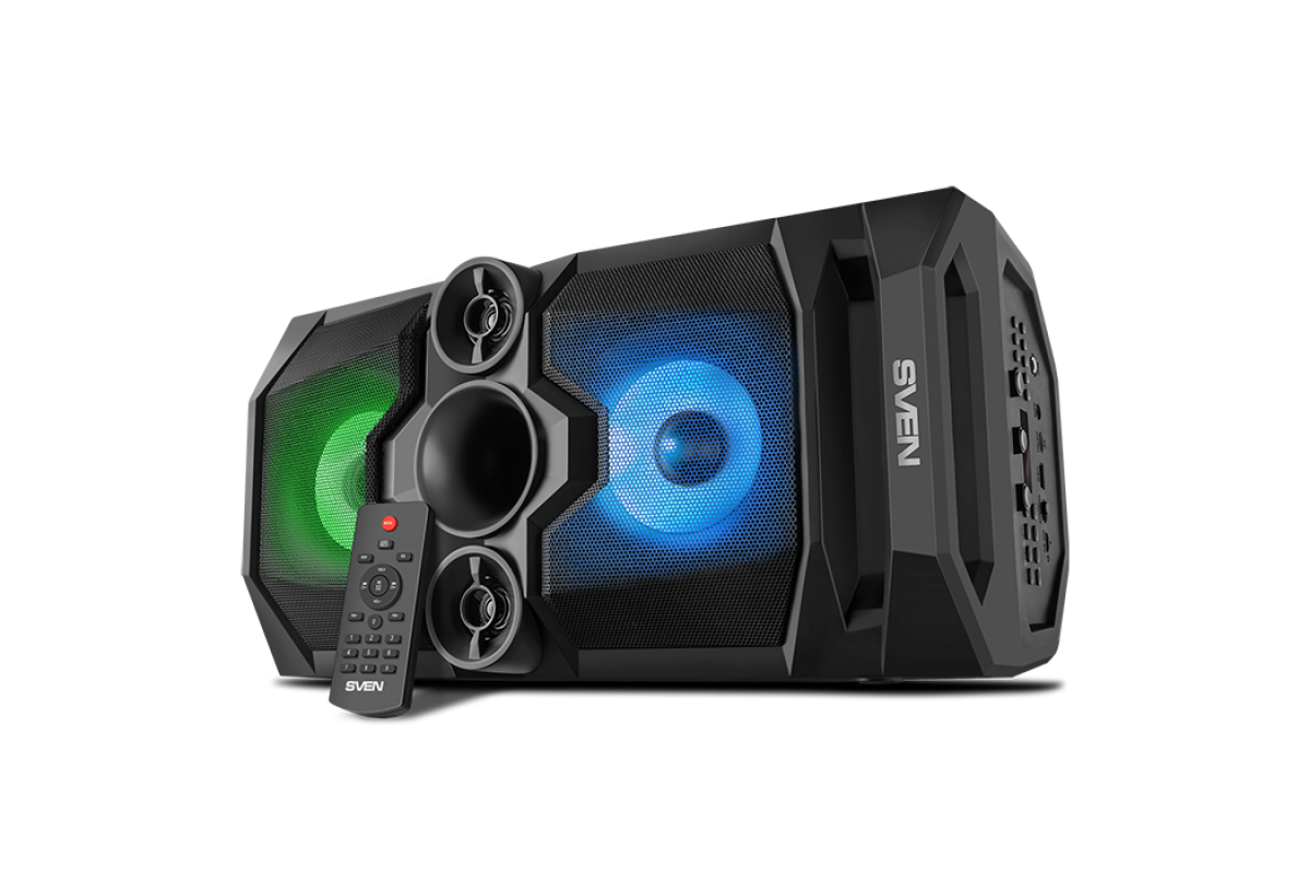 Колонка SVEN PS-655 Black (bluetooth, подсветка, караоке ) купить в ...