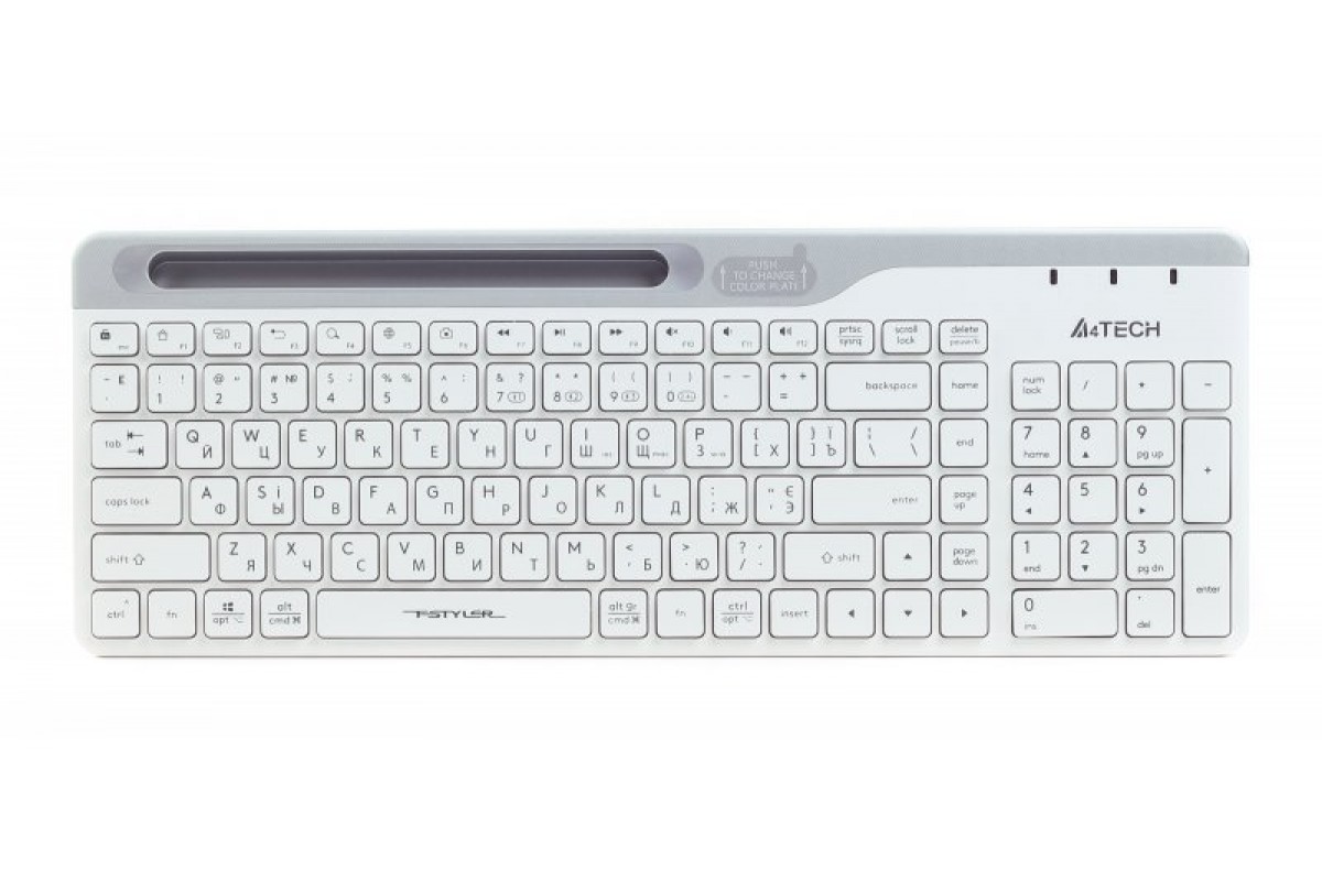 A4Tech FBK25 (White) Беспроводная клавиатура Fstyler, белый купить в ...