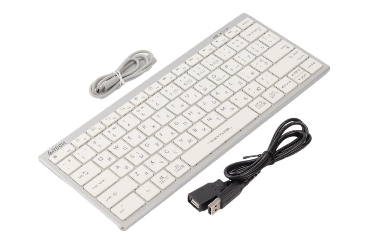 A4Tech FBX51C (White) Клавиатура беспроводная с ножечным переключателем ...