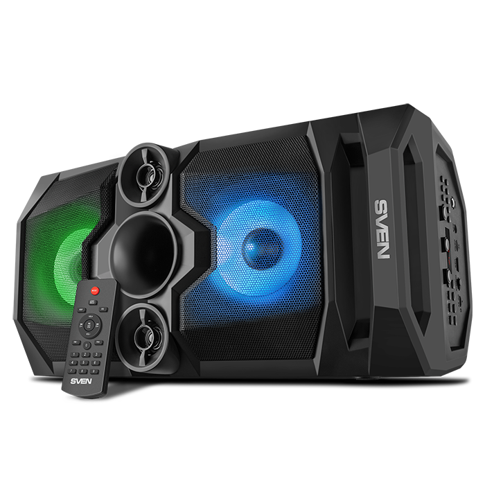 Колонка SVEN PS-655 Black (bluetooth, подсветка, караоке ) купить в ...